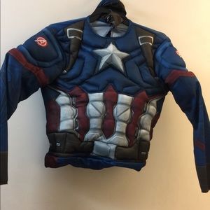 Rubie's | Costumes | Captain America Muscle Chest Boy Costume | Poshmark